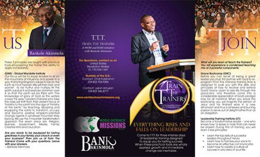 Christian Brochure Design for Churches Ministries Non-Profits Businesses