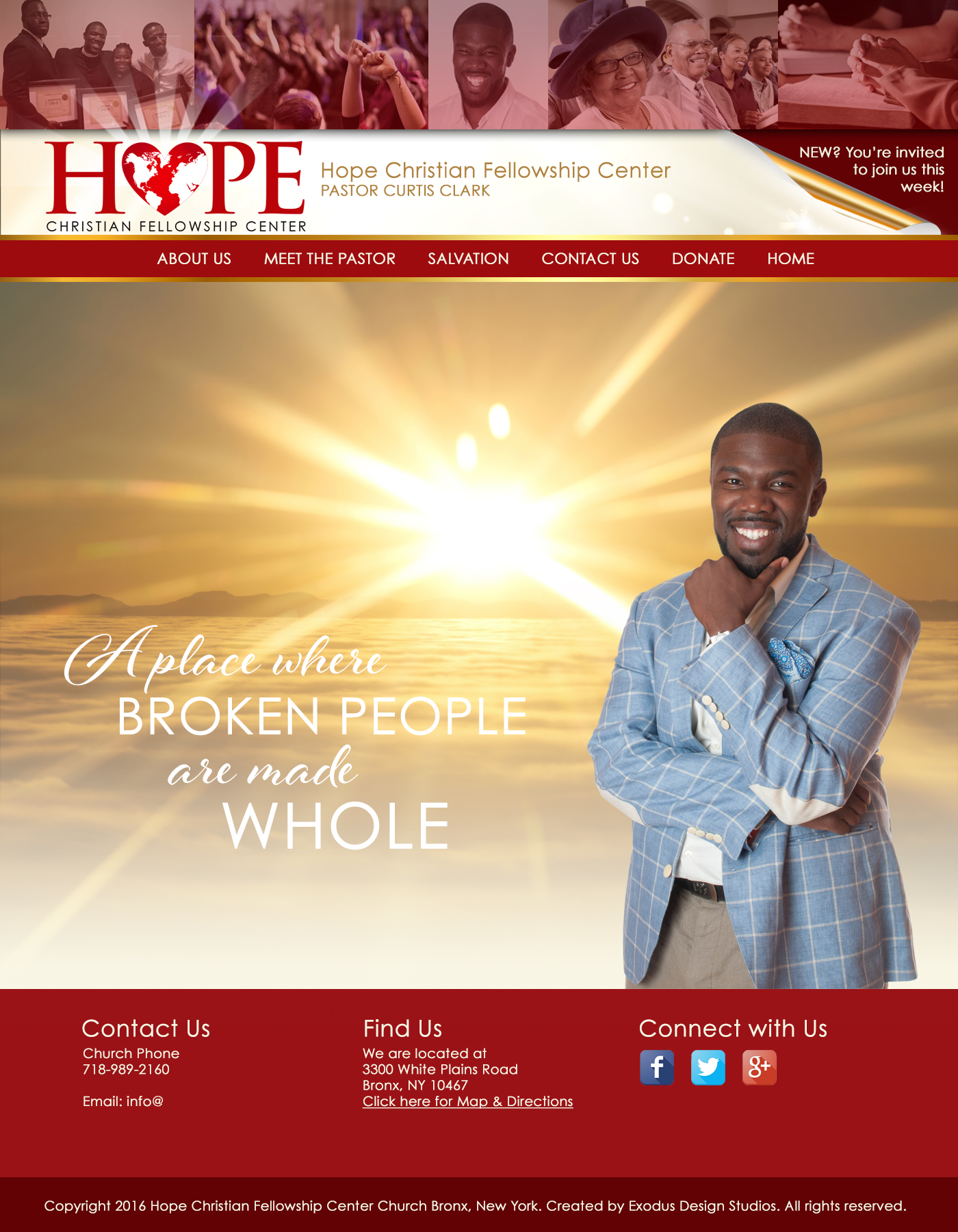 Hope Christian Fellowship Center - Exodus Christian Web & Graphic ...