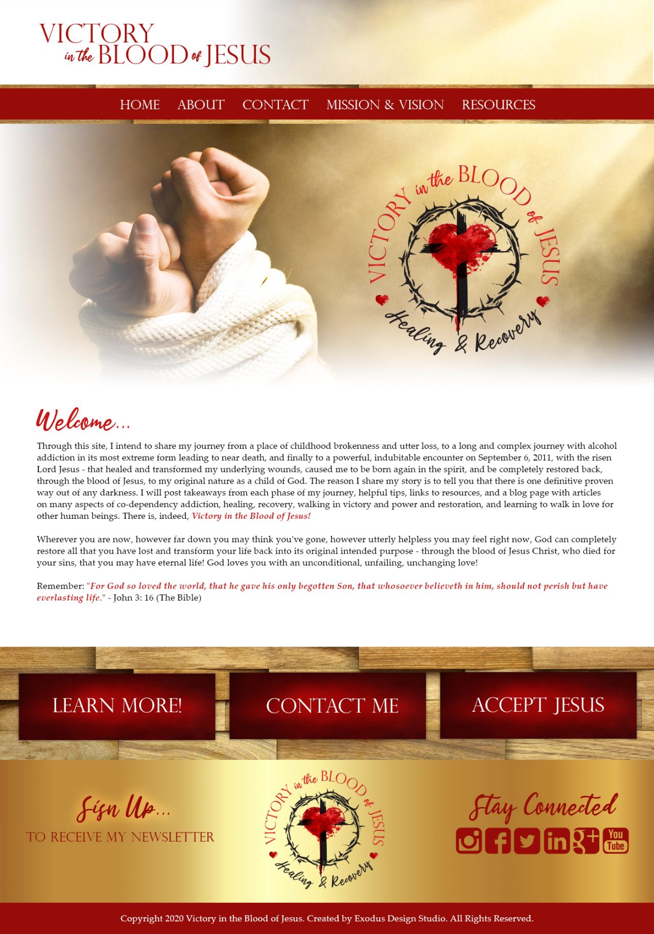 Victory in the Blood of Jesus - Exodus Christian Web & Graphic Design ...